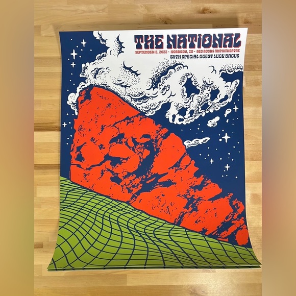 half and half | Art | The National Limited Edition 222 Red Rocks Poster ...